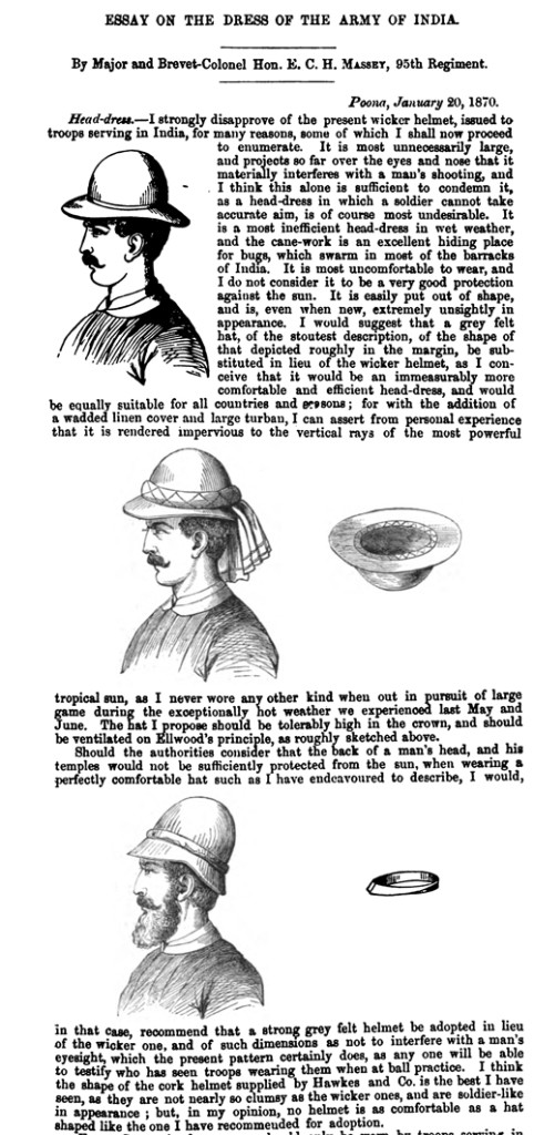 Some Notes on the Indian Wicker Helmets | Military Sun Helmets